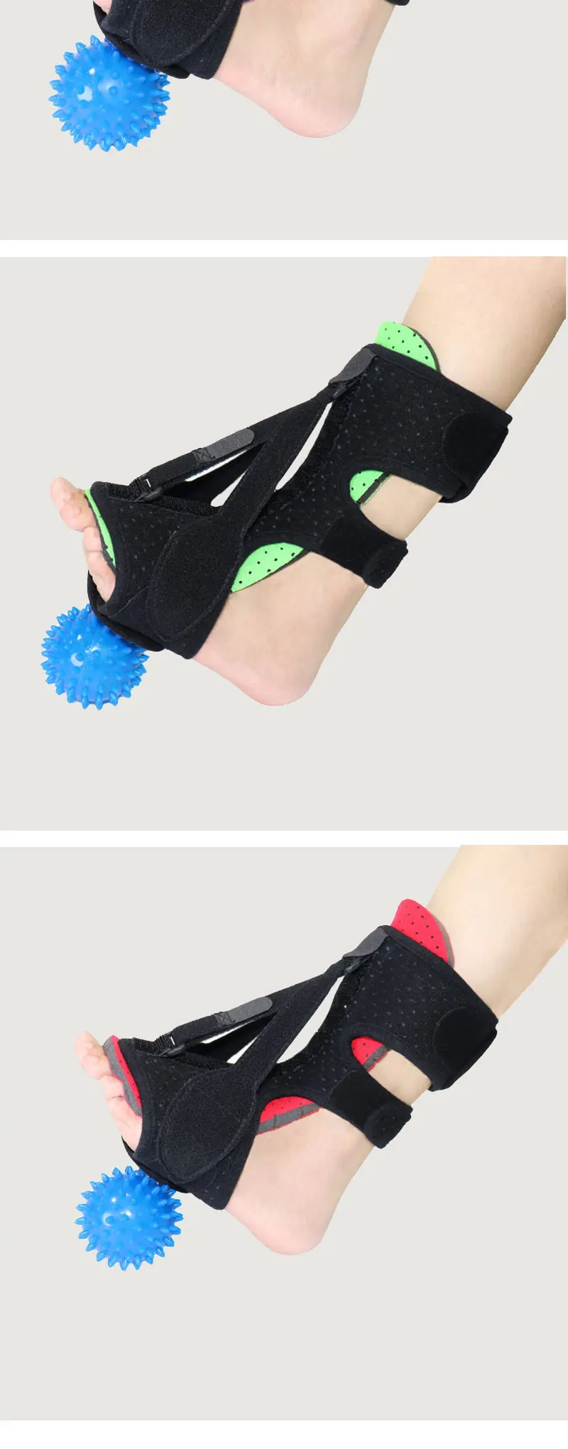 Factory Customizable 3 Adjustable Straps Night Splint Plantar Fasciitis ...