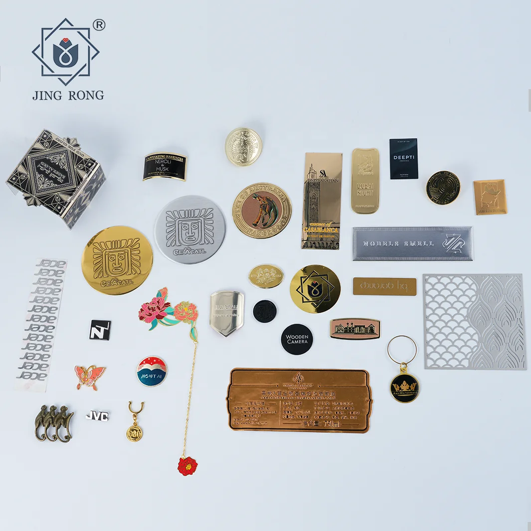 Custom Metal Logo Stickers - Durable & Adhesive Labels