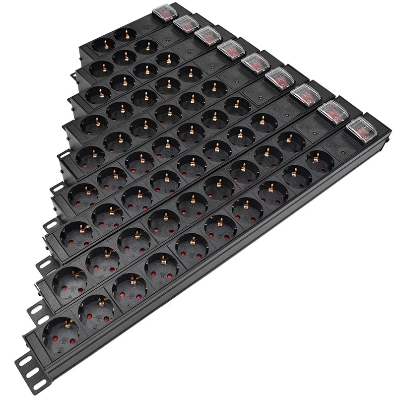 High Quality German Type PDU 1U 19 Inch Hot Sale Power Distribution ...