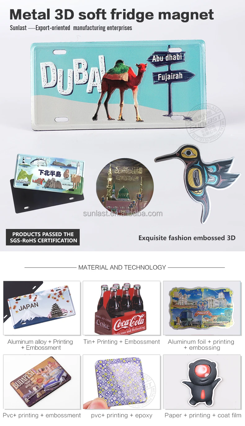 Japandi Magnetic Fridge Magnets - Custom Embossed Aluminium