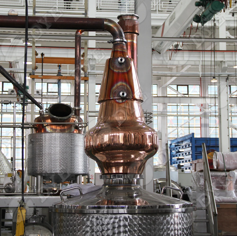 500 Litre Commercial Copper Distillery Still For Making Whisky Rum ...
