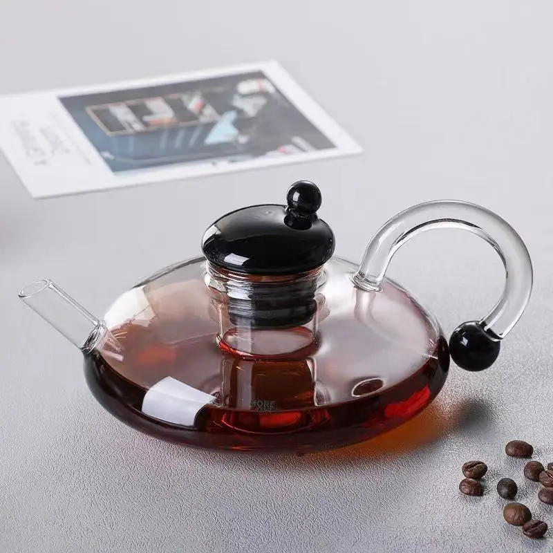 Modern Luxury Afternoon Tea Set Transparent Borosilicate Glass Coffee ...