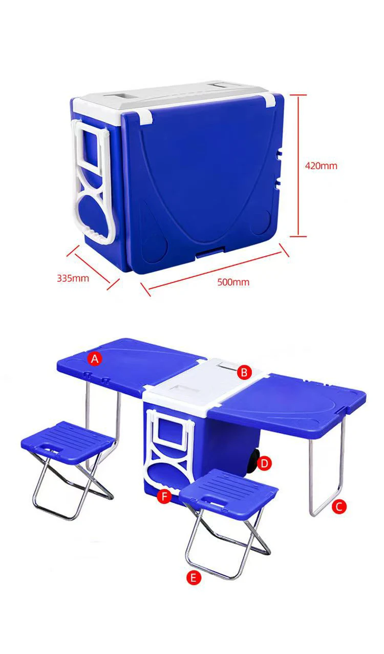 Wholesale 28L Portable Cooler Box with Table & Chairs