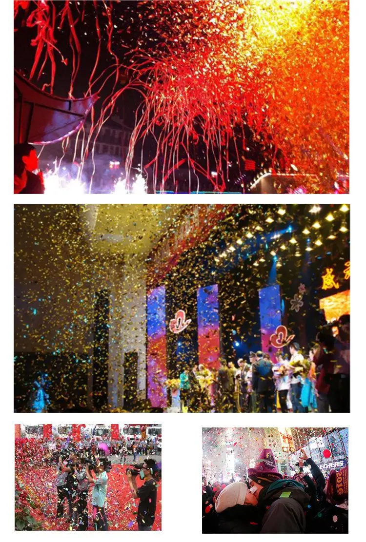 1500W RGB LED Color Stage Effect Wedding Confetti Machine CO2 Cannon ...