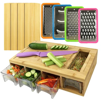 High Quality Kitchen Bamboo Chopping Block Multi-functional Cutting ...