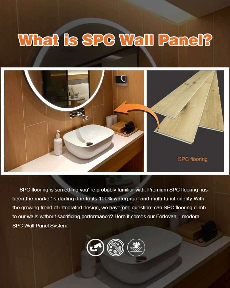 SPC Wall Panel Easy Install Wall Board Luxury Marble Sheet Click Lock ...