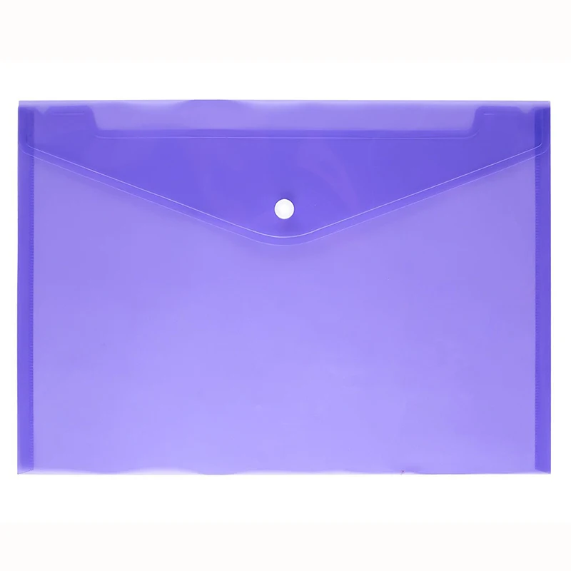 A4 Plastic Document Bag File Envelopes PP Clear Folders