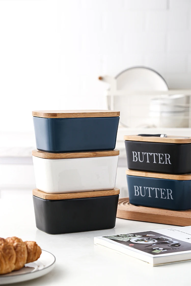Custom Ceramic Airtight Butter Box - 600ml Capacity