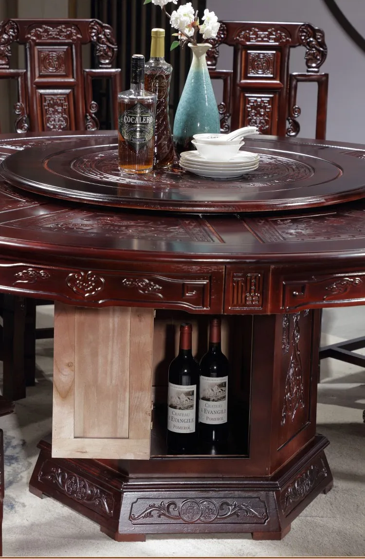 Jiele Solid Wood Dining Table - Modern & Adjustable Design