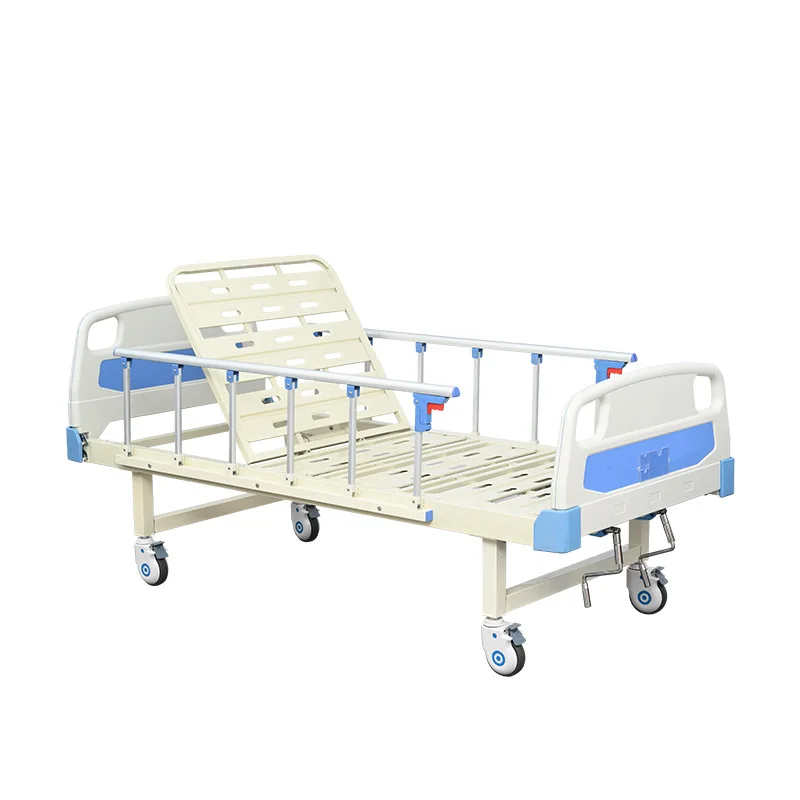 Medical Two Crank Manual Hospital Bed with ABS Headboards
