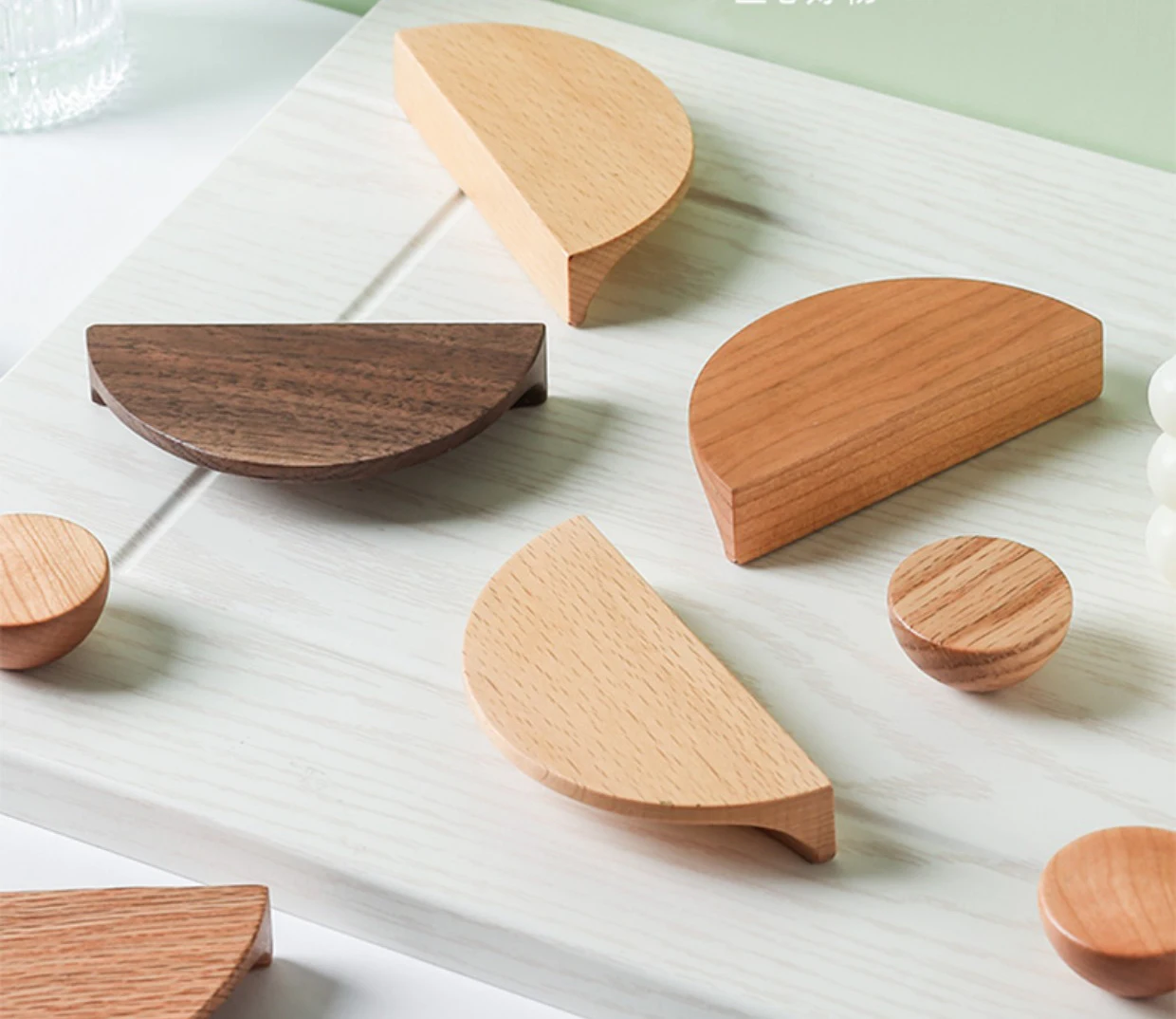 Solid Wood Half Round Handle for Wardrobe Door| Alibaba.com