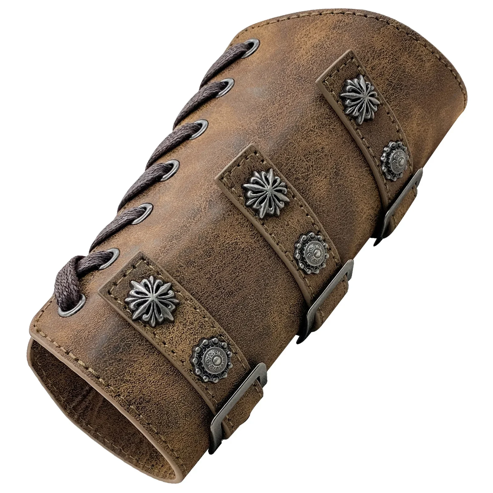Medieval Renaissance Viking Leather Arm Guard Bracer