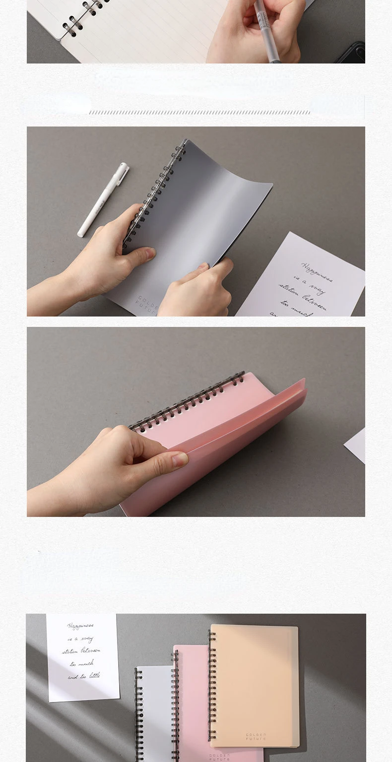 Creative PP Soft Shell Student Notebook with Loose Leaf