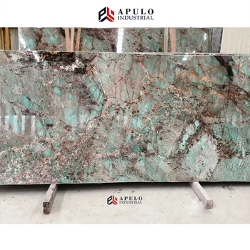 Luxury Green Quartzite Polished Breccia Romana Amazonite Tiffany Grey ...