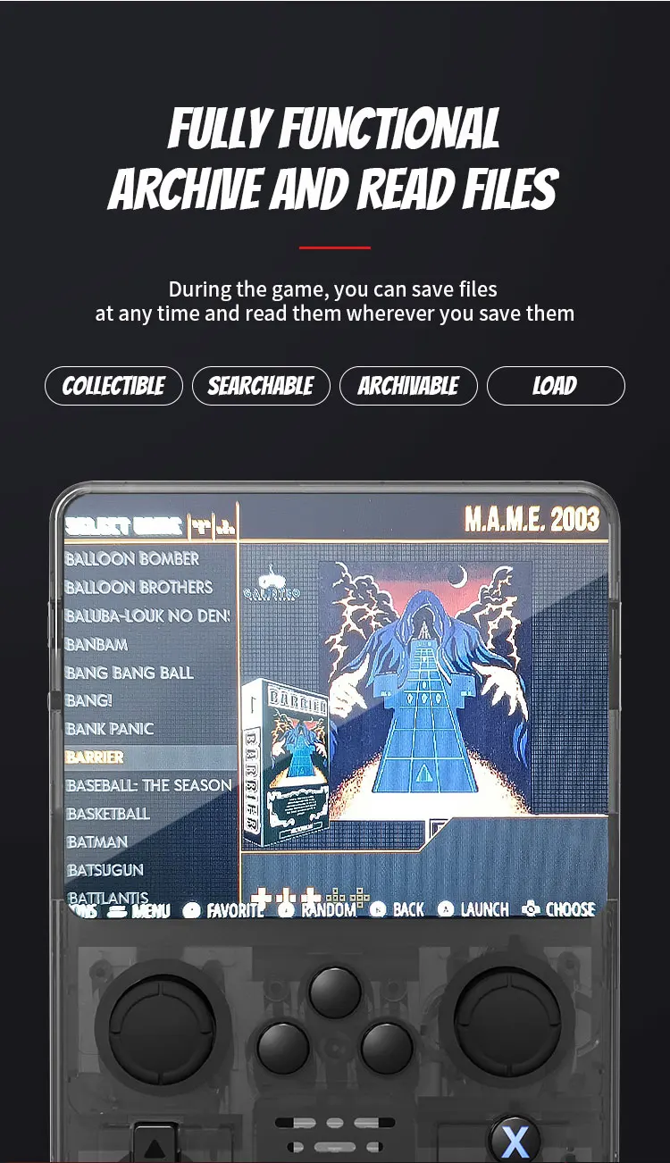 Portable Retro Handheld R35s Game Console Handheld With 3.5-inch Ips ...