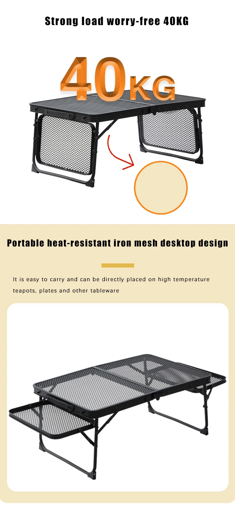 Free Odm Igt Camp Compact Lightweight Portable Travel Black Folding ...