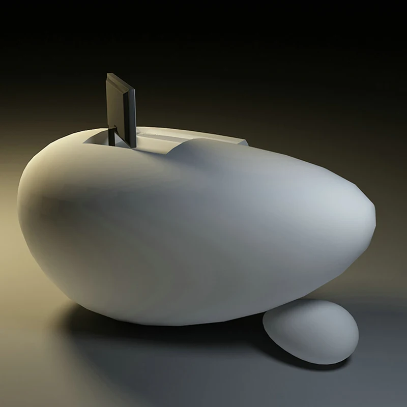 Q001 Modern Desk - Fiberglass L Shaped Office Furniture