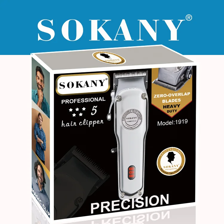 Electric Hair Clipper Sokany New Baldheaded Cordless Shaver Trimmer Men ...