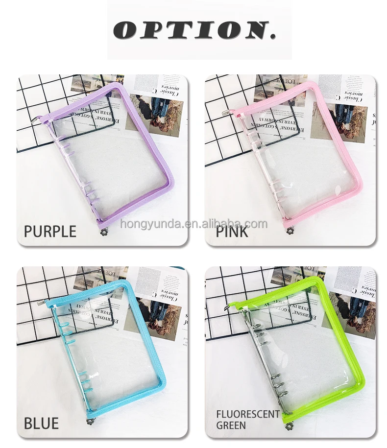 A5 A6 A8 B5 File Budget Binder Notebook Cover Protector