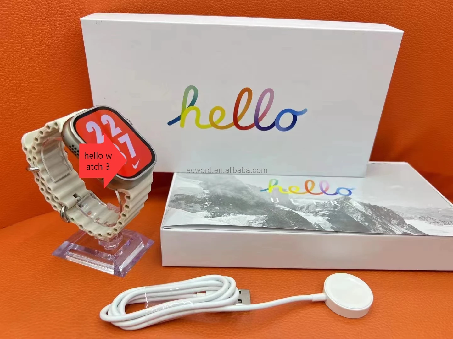 Hello Watch 3 Smart Watch 8 Ultra Sport Fitness Tracker 4gb Storage ...