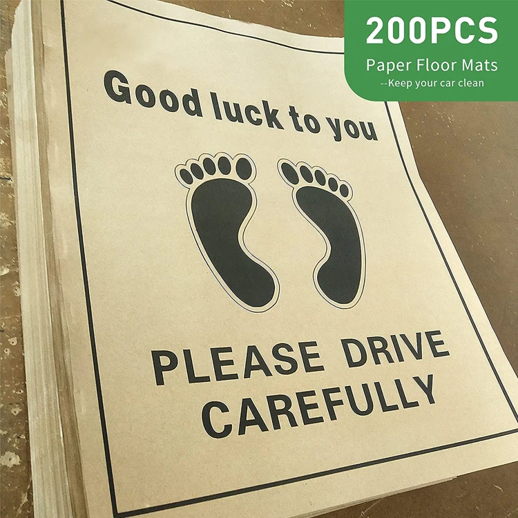 WANPU Car Foot Mats - Disposable Paper Floor Mats