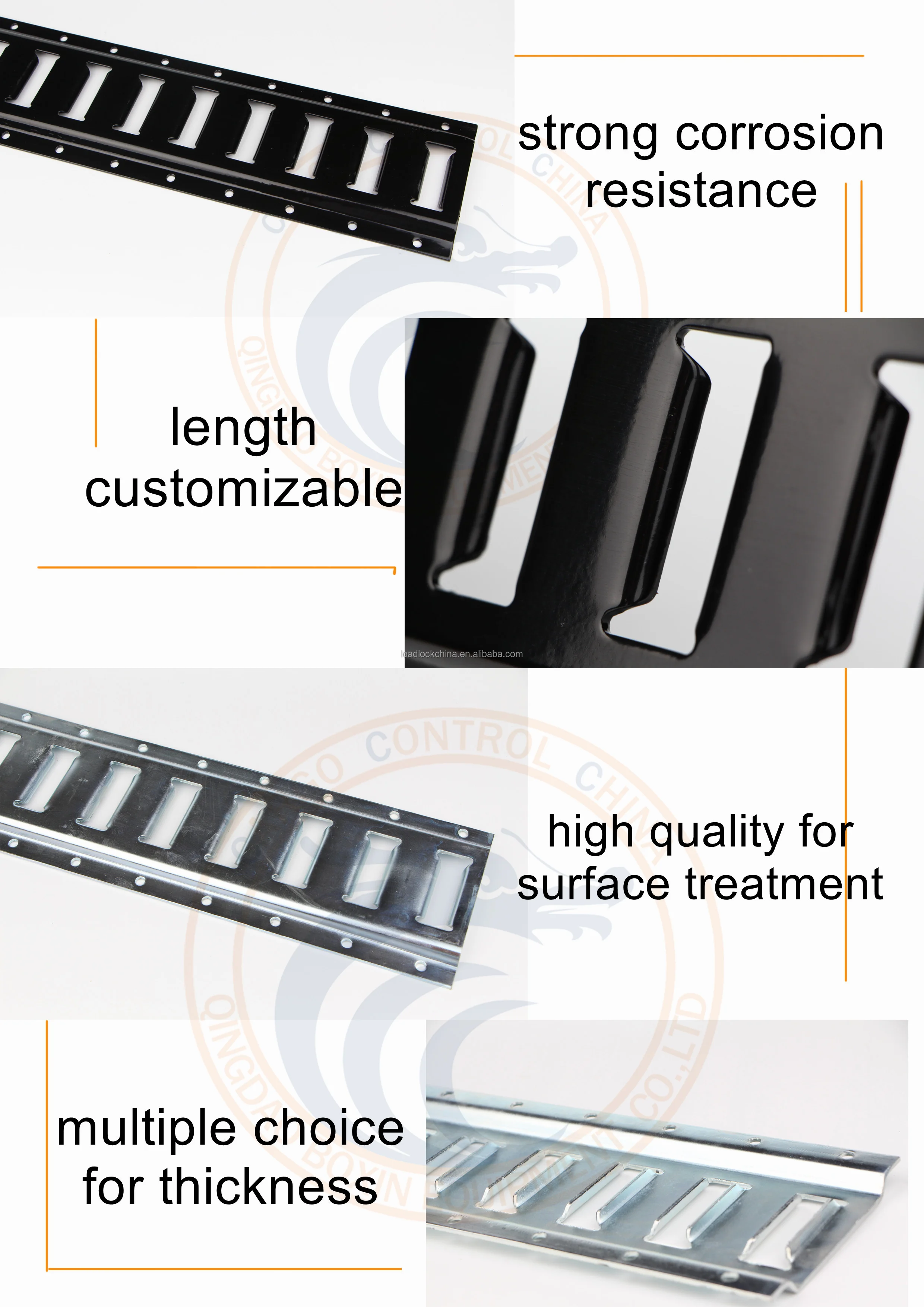 10Ft Powder Coated Cargo Control E Track Logistic Track for Decking ...