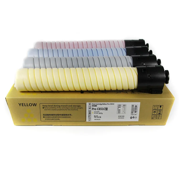 Original Japan Pro C751 C651 Color Refill Toner Cartridges