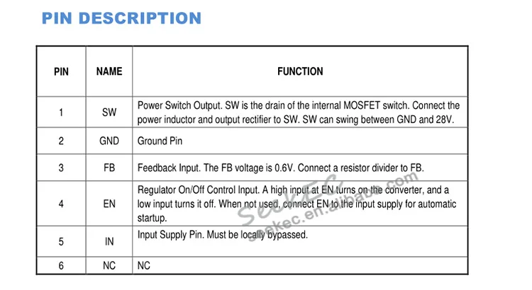 SX1308 SOT23-6 Electronic Component - B628 Boost Chip IC