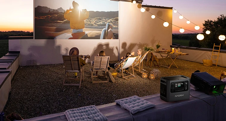 Outdoor Power Supply - Portable Power Station with 400W Solar Panel