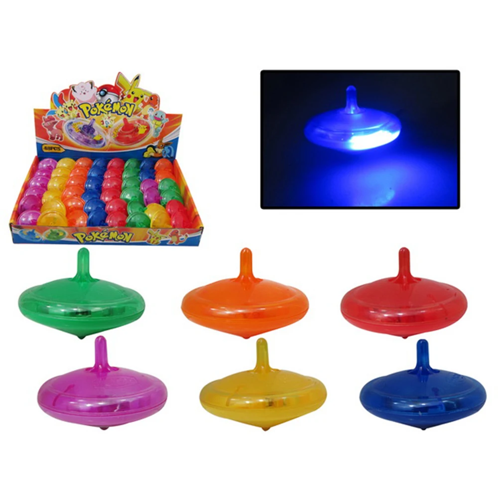 Cheap Promotional Mini Plastic Toy LED Spinning Top