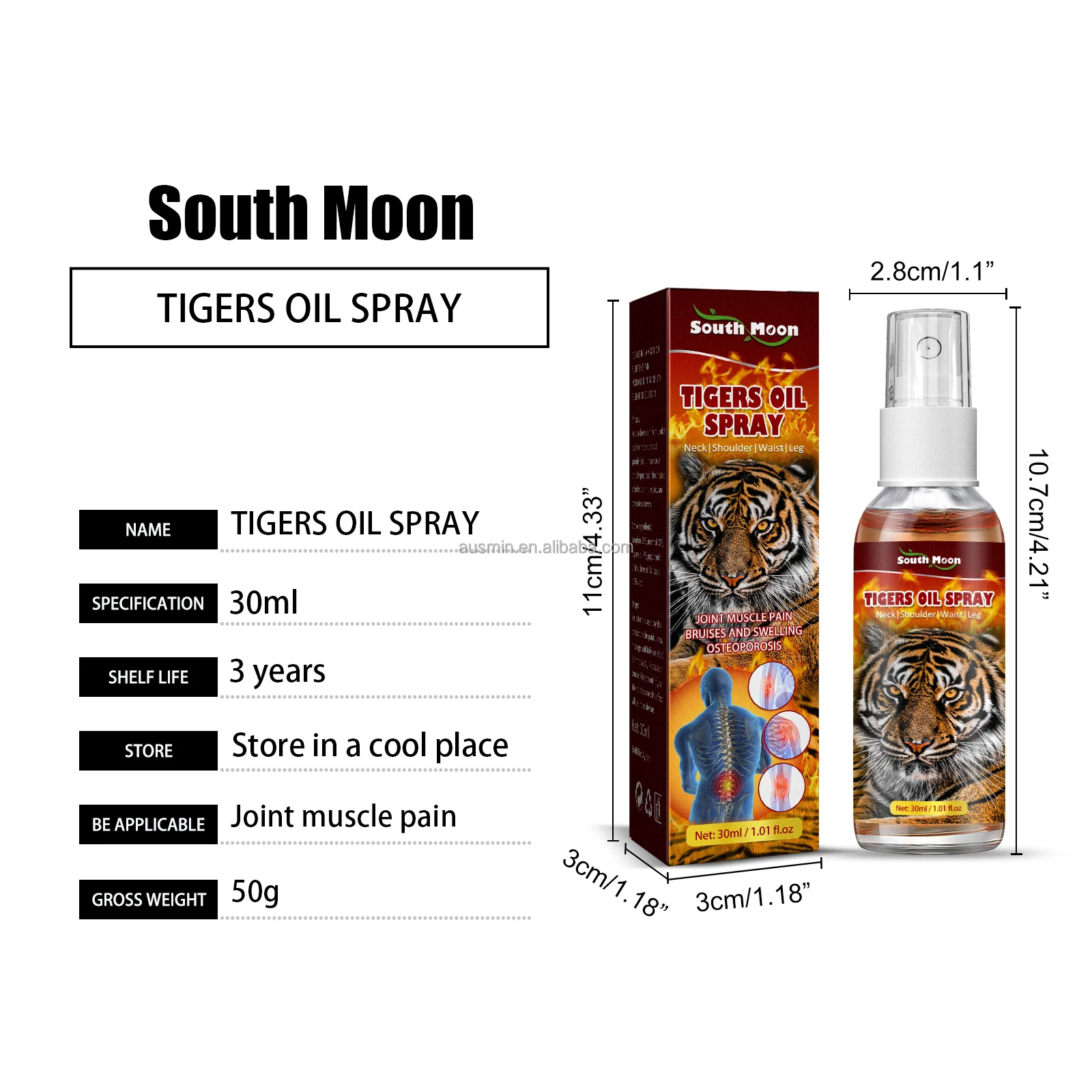 Joint Muscle Pain Mist Bruises Swelling Instant Shoulder Cervical ...