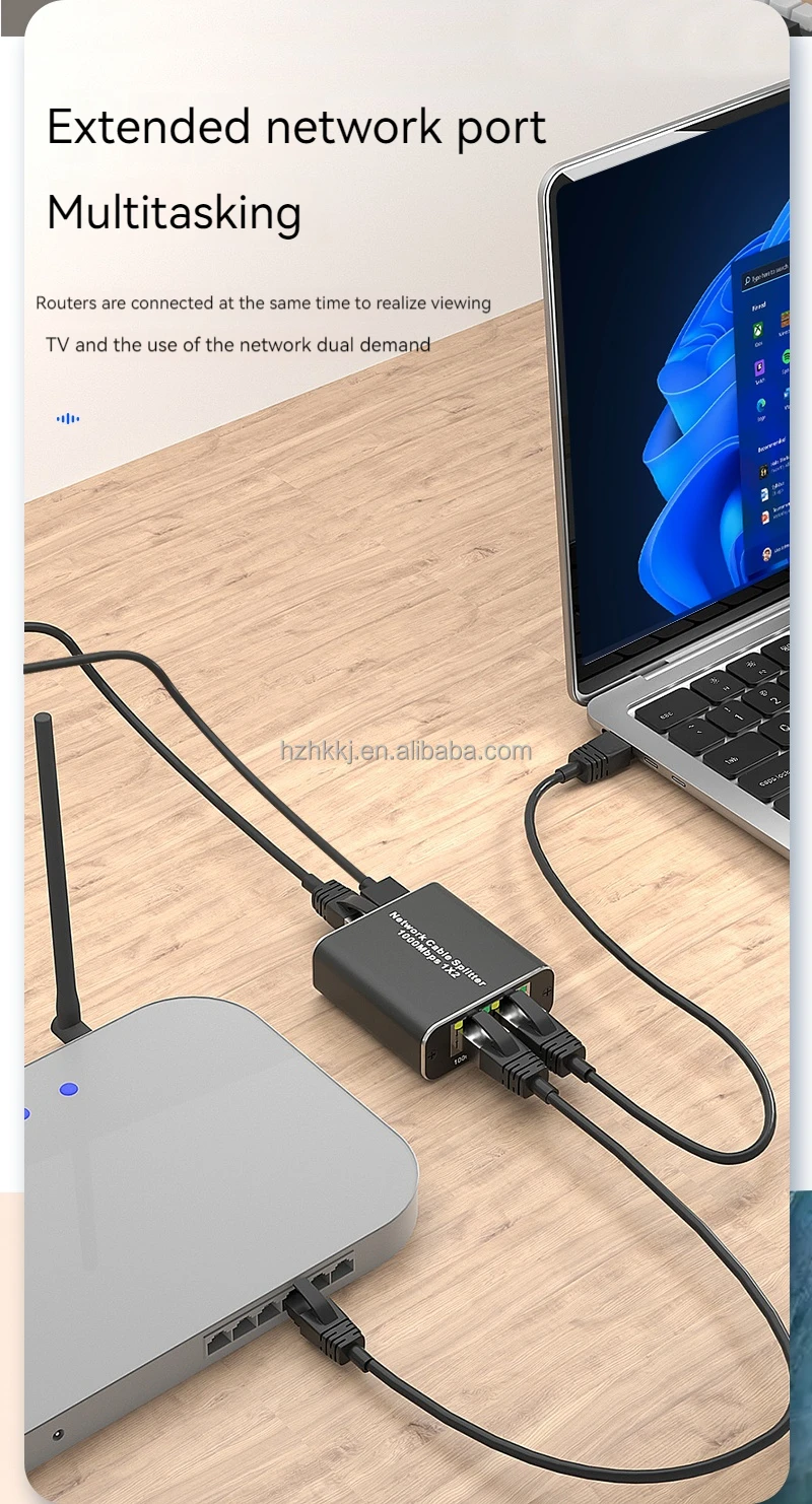 Certified Ethernet Splitter High Speed 1000mbps Rj45 Internet Network ...