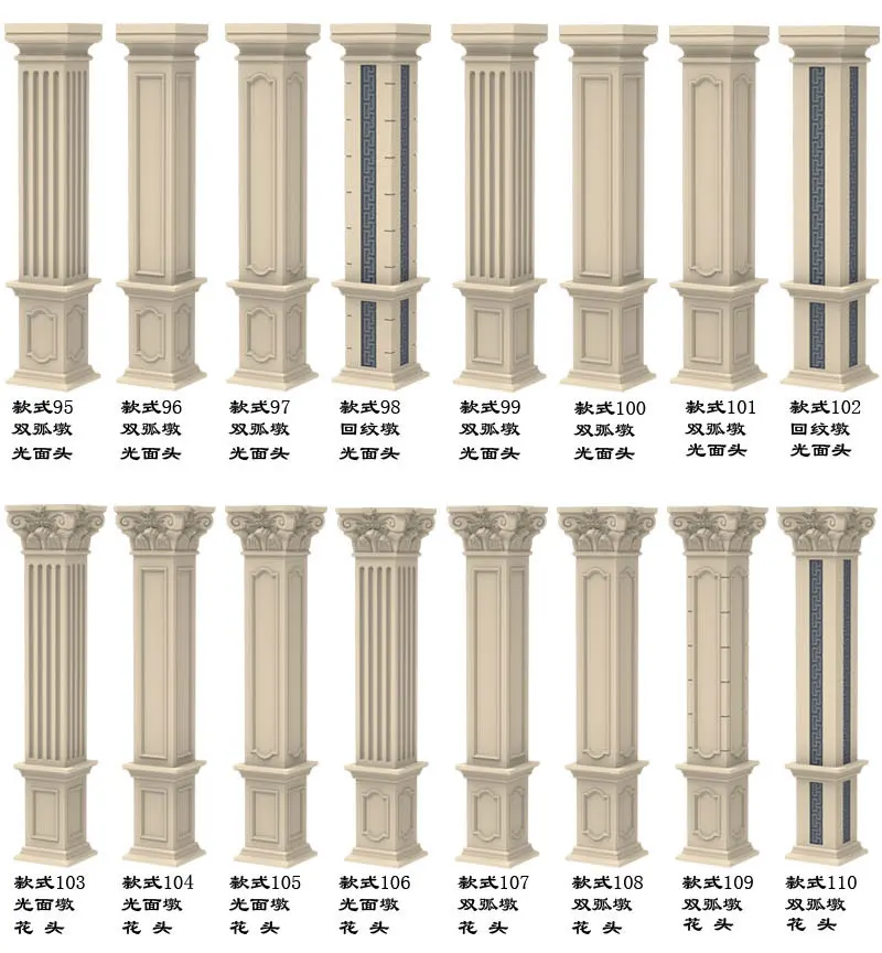 Decorative Plastic Spiral Shape Concrete Round Pillar Column Mold ...