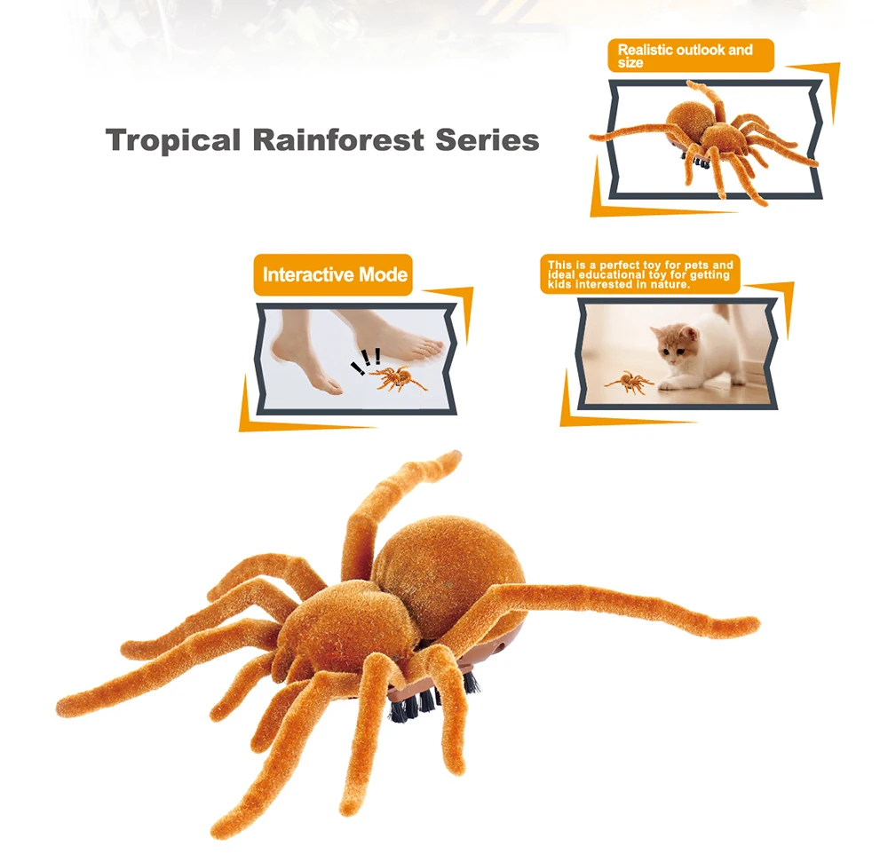 Realistic Battery Operated Spider Toys for Kids - Safe & Fun