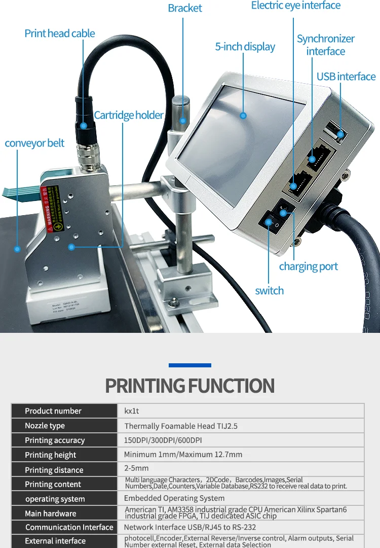KELIER Inkjet Printer - Efficient Coding for Various Materials