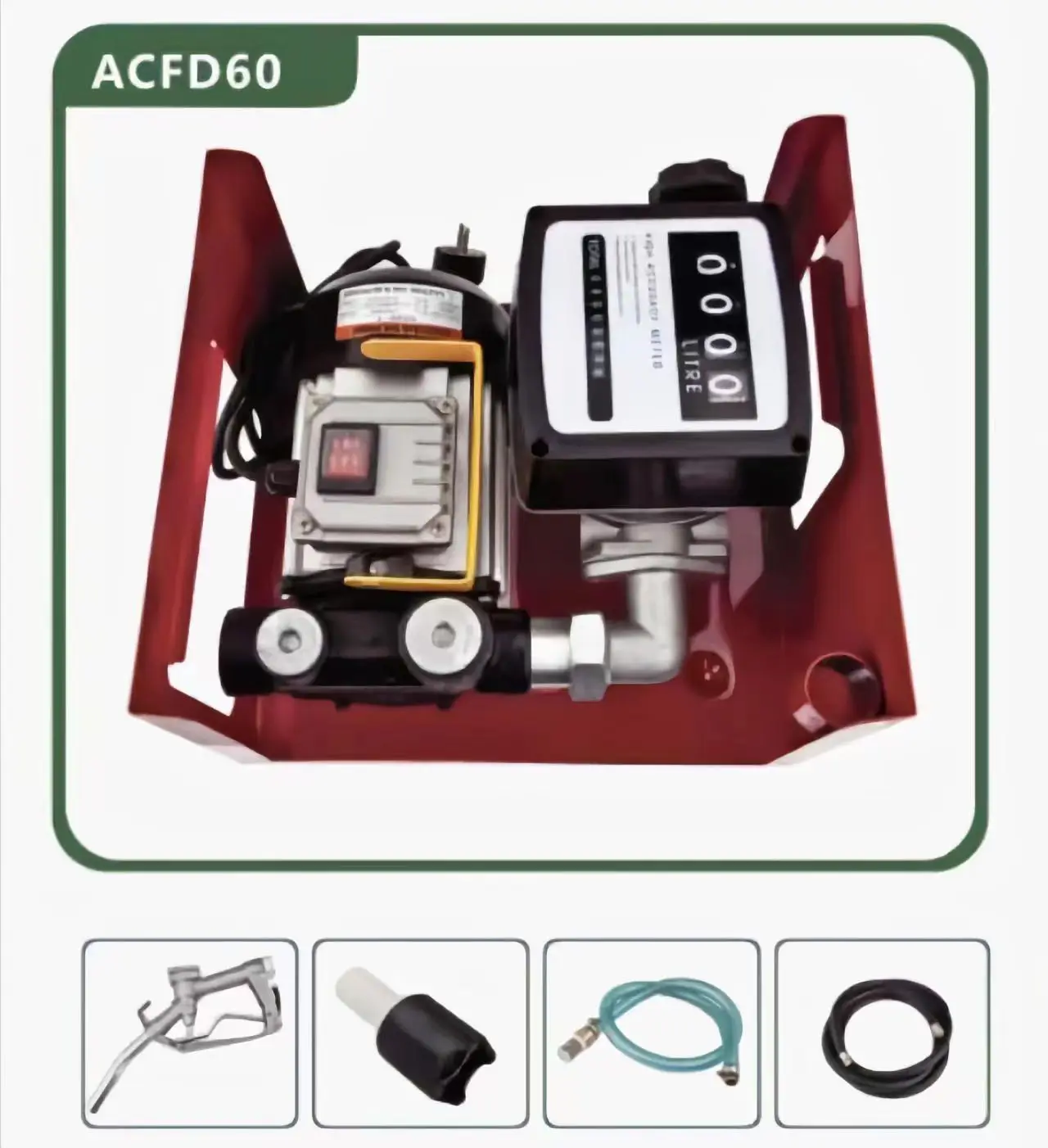 Ac DC Electric Self Priming Diesel Oil Kerosene Fuel Transfer Pump Kit ...
