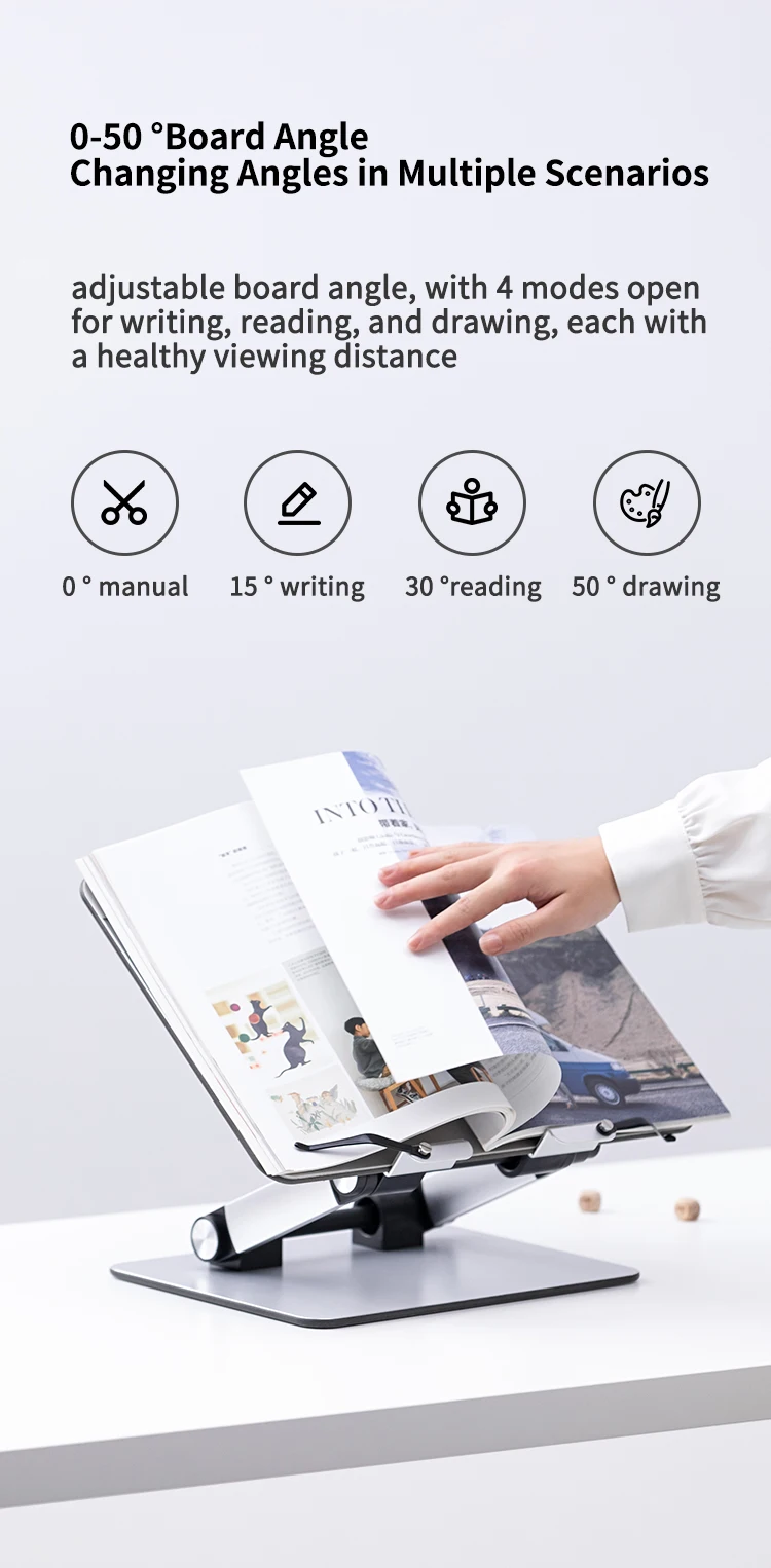 Adjustable Kids Study Table With Book Holder Alloy Book Holder For Kids ...