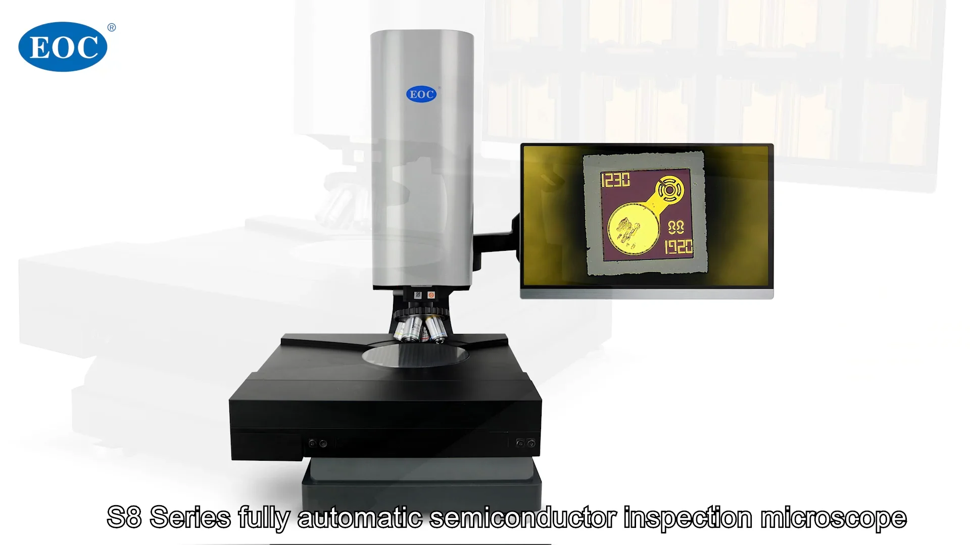 Eoc Semiconductor Chip Wafer Electronic Movement Microscope Measuring 1000x Optical ...