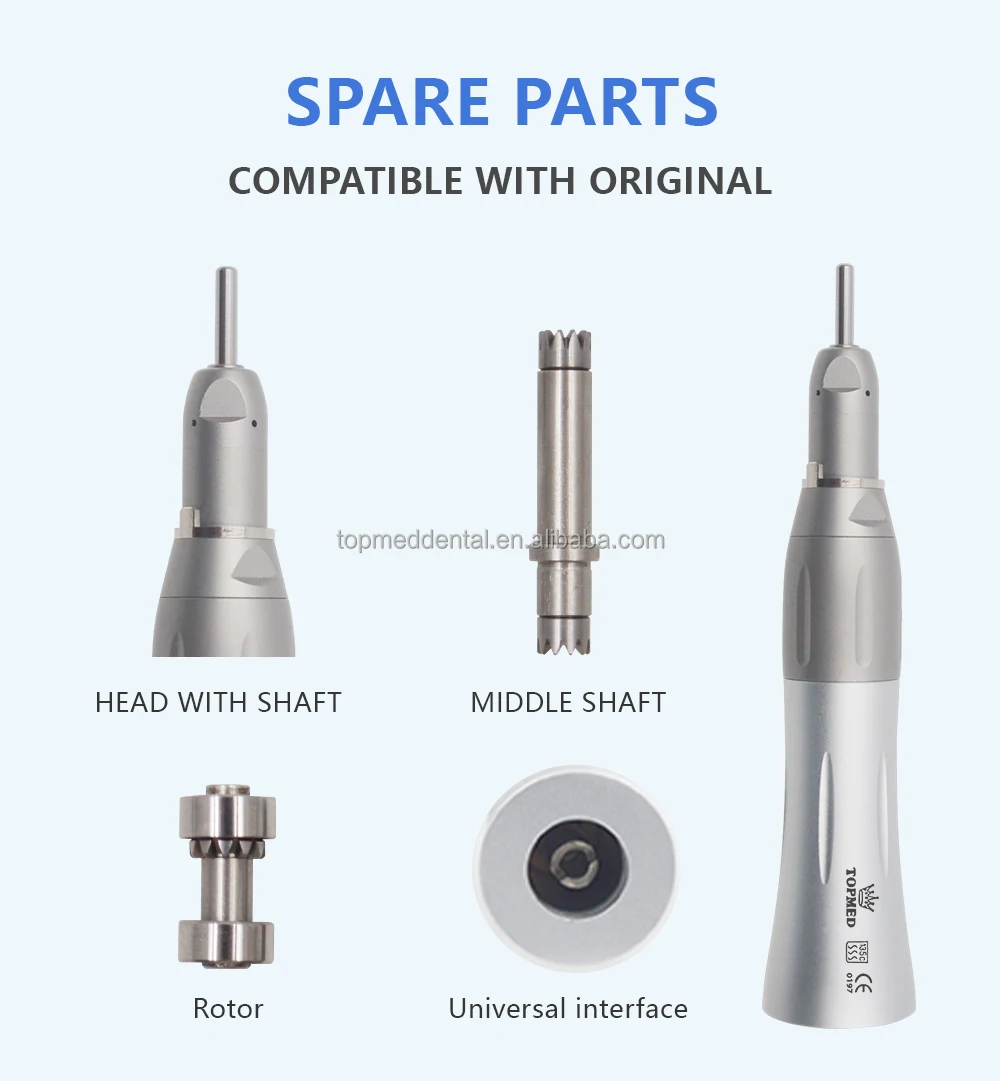 Dental Handpieces Straight N43 Low Rotation External Water Spray System ...