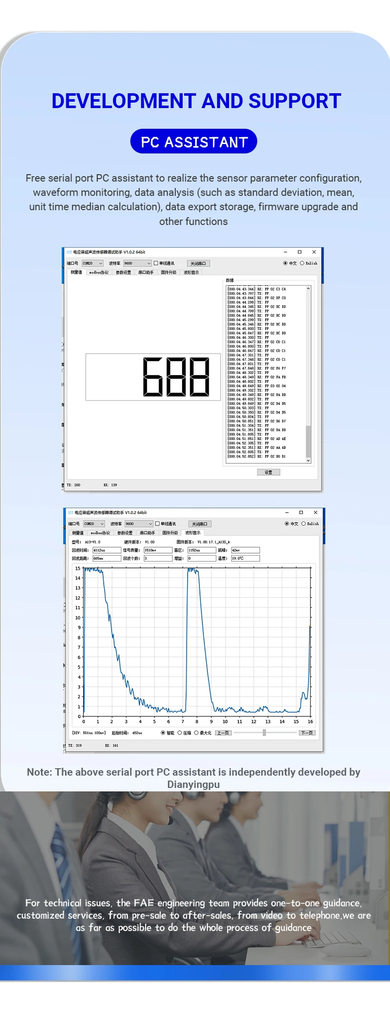 DYP-A22 Ultrasonic Sensor for Obstacle Avoidance & Racing