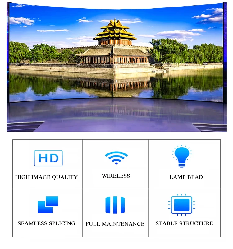 Flexible LED Wall Panels - High Resolution 128x64 Display