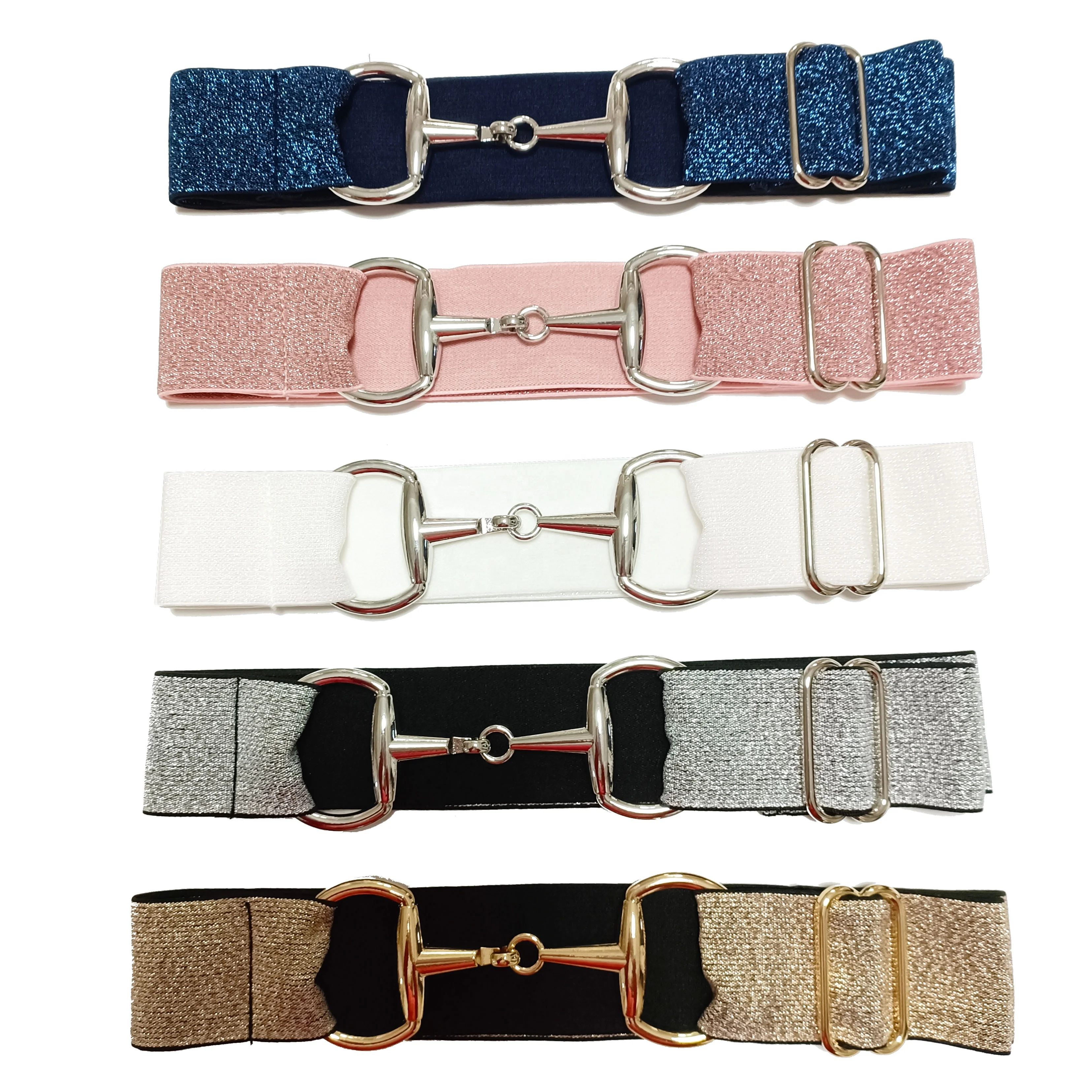 Free Engraved Logo 1.5 Inch 4 cm Elastic Equestrian Bit Belt Horse ...