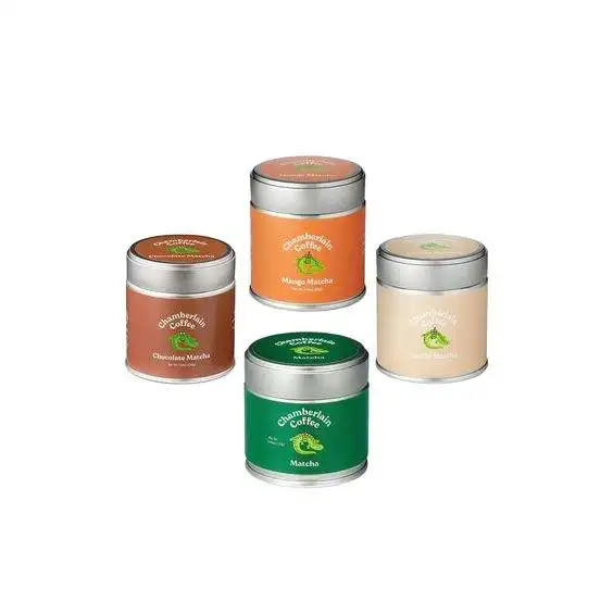 Luxury Airtight Pure Steel Tea Matcha Powder Container 30 40g Gram Ring ...