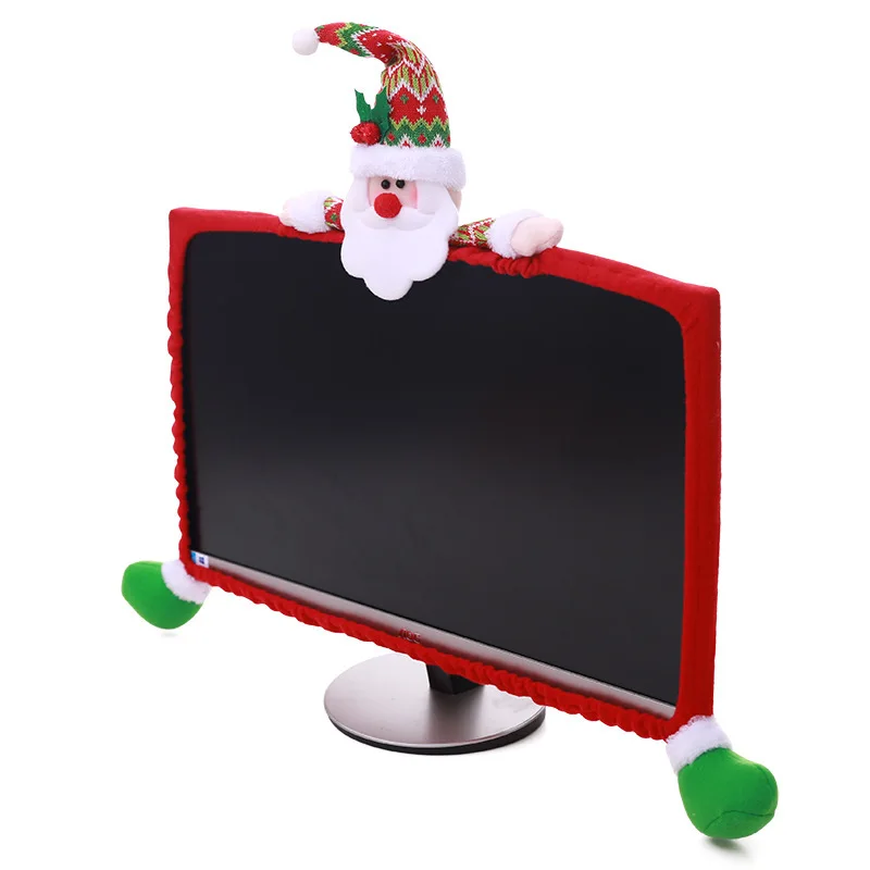Christmas Computer Tv Monitor Border Cover Elastic Laptop Computer ...