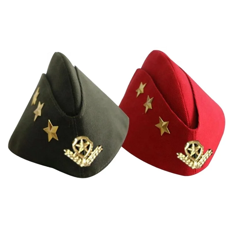 Wholesale Ceremonial Uniform Officer Peak Cap With Hand Embroidered ...