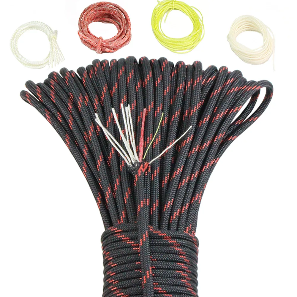 Outdoor Customized 550 Paracord Multi Colors 7 Strands Nylon Rope ...
