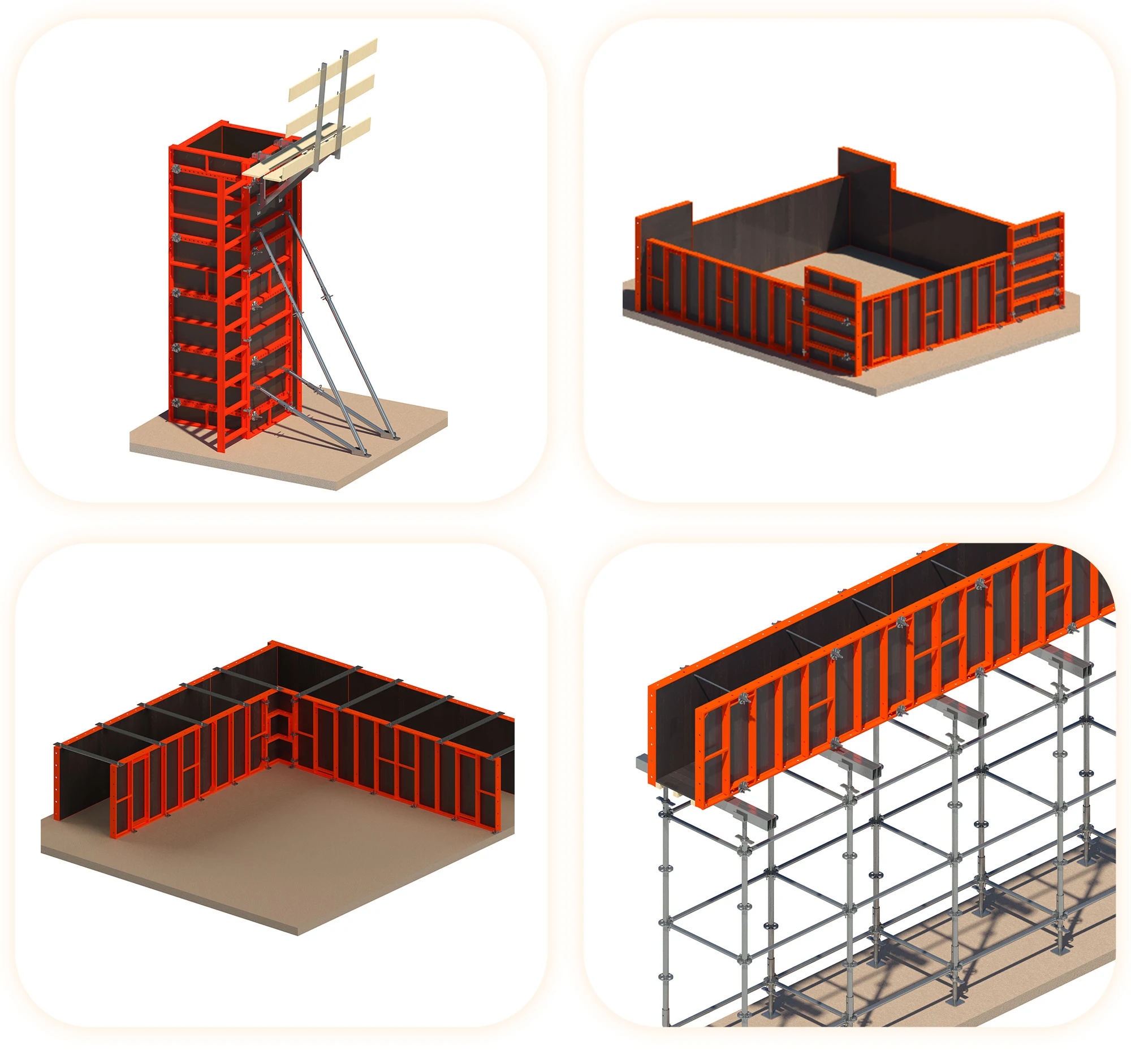 China Manufacturer's DOKA Frami Xlife Plywood Steel Frame Formwork ...
