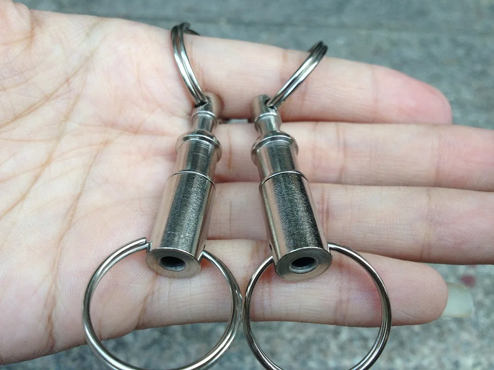 Removable Quick Release Keychain - Detachable Metal Key Ring