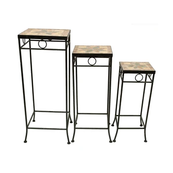 Wholesale Square Plant Stand,Mosaic With Iron Flower Pot Rack For ...