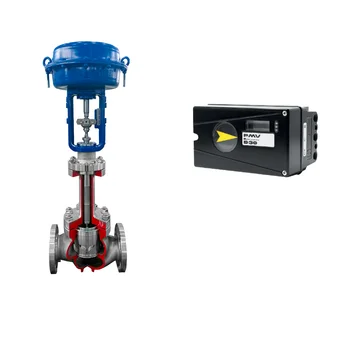 Flow Control Valve With Flowserve Pmv D30 Digital Valve Positioner And ...